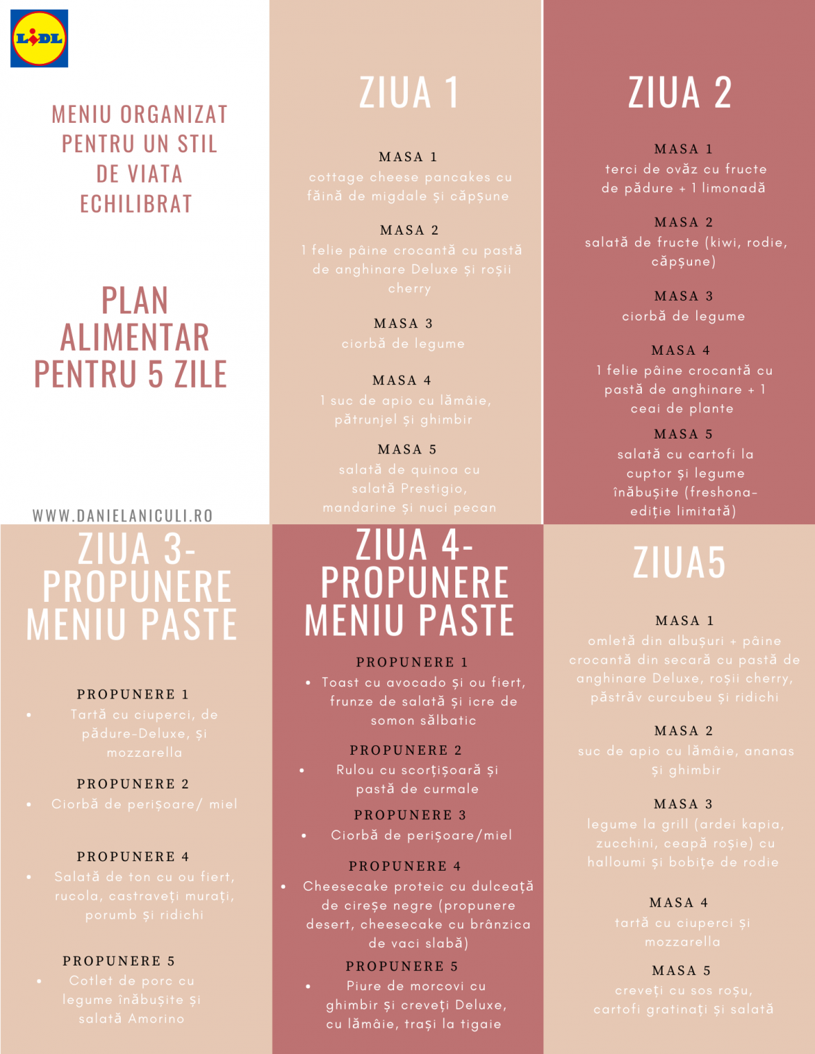 MENIU ORGANIZAT PENTRU UN STIL DE VIAȚĂ ECHILIBRAT (2) - danielaniculi.ro